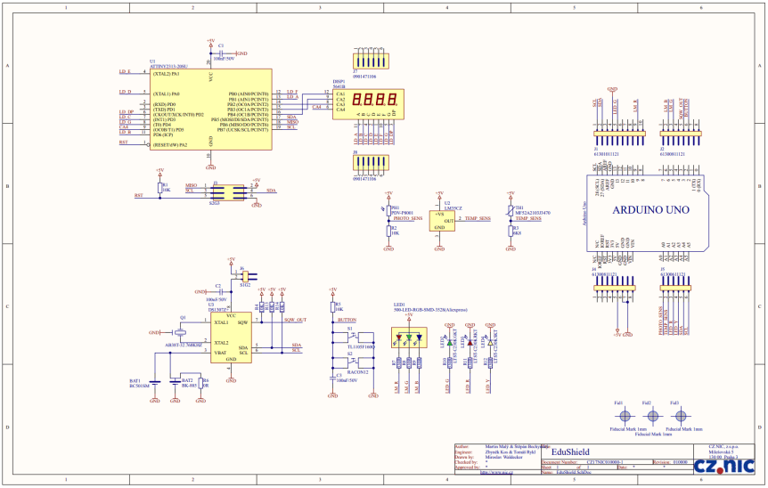 EduShield - IoT výukový Shield pro Arduino - HWKITCHEN