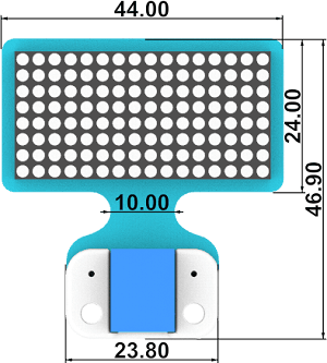PlanetX 8x16 LED Matrix modul - červená - HWKITCHEN