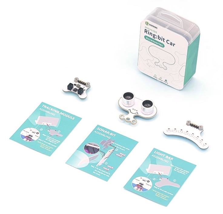 Ring:bit V2 - Micro:bit výukový robot pro děti - HWKITCHEN