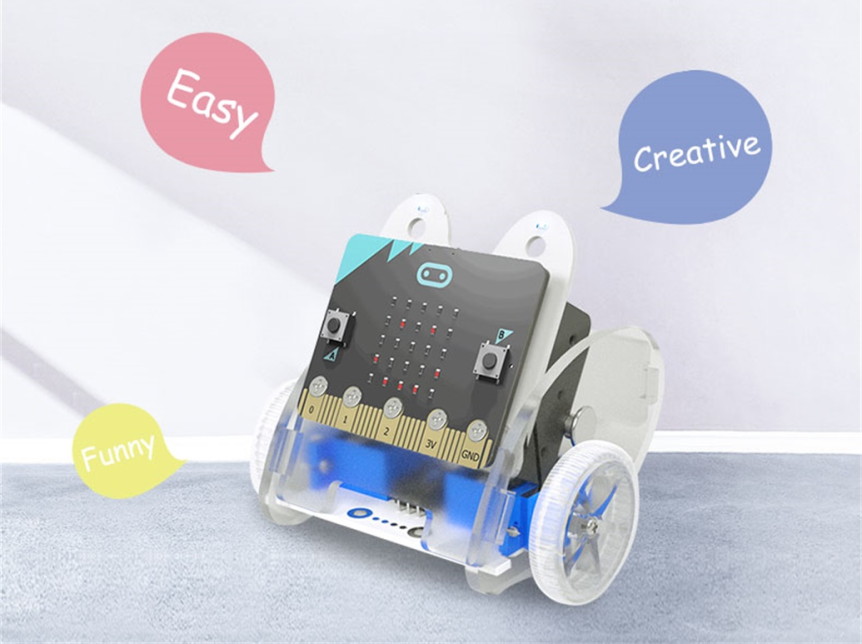 Ring:bit V2 - Micro:bit výukový robot pro děti - HWKITCHEN