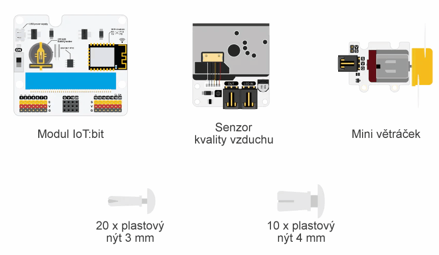 Třídní sada pro automatickou čističku vzduchu (bez micro:bit) - HWKITCHEN