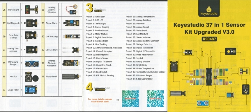 Keyestudio Senzor Kit 37v1 V3.0 pro Arduino - HWKITCHEN