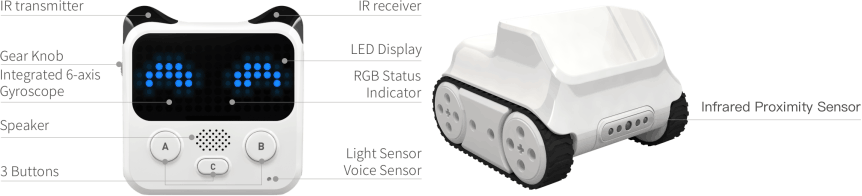 Codey Rocky - programovatelný výukový robot pro děti - HWKITCHEN