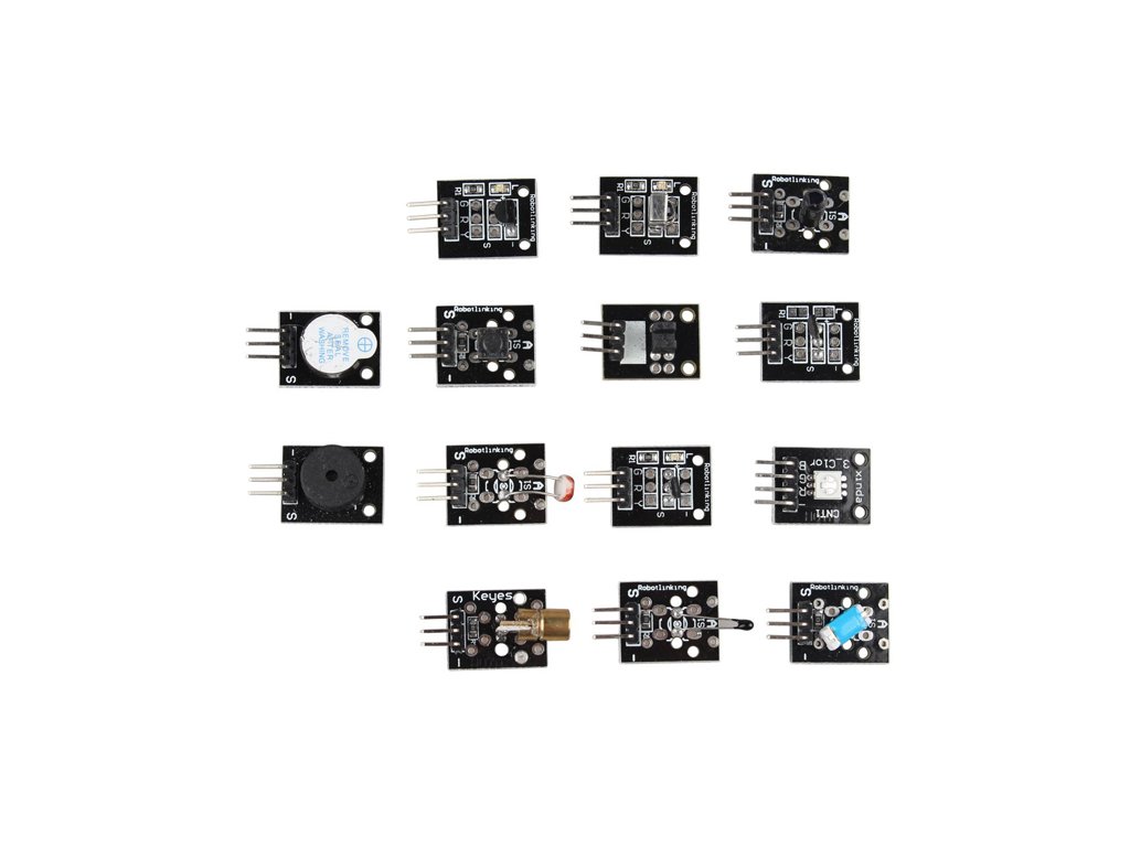 Senzor kit pro Arduino - 37 elektronických modulů - HWKITCHEN