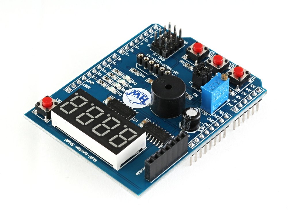 Výukový multifunkční Shield pro Arduino - HWKITCHEN