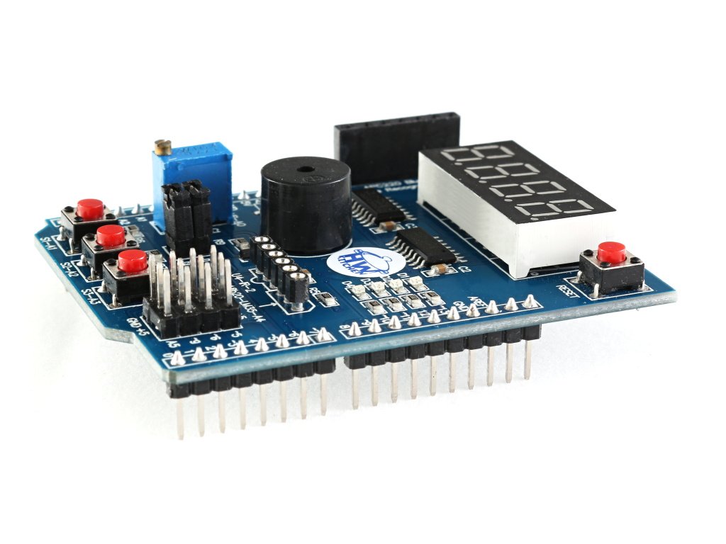 Výukový multifunkční Shield pro Arduino - HWKITCHEN