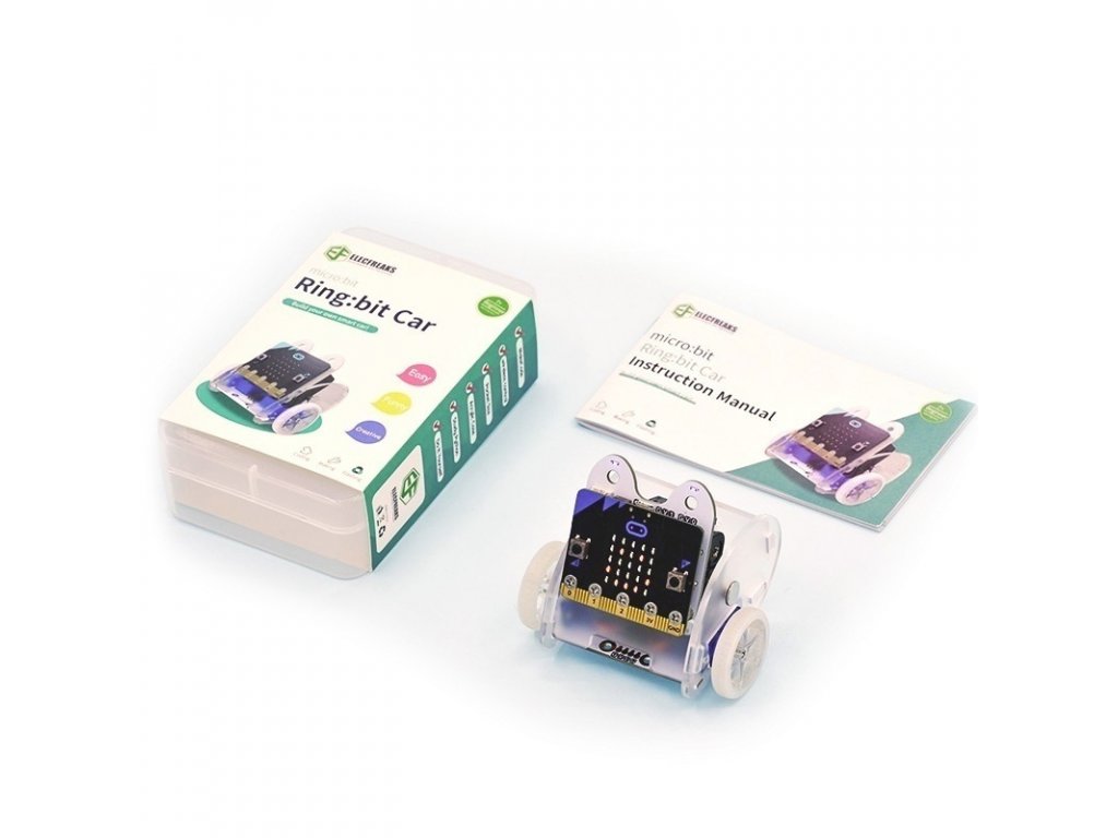 Ring:bit V2 - Micro:bit výukový robot pro děti - HWKITCHEN